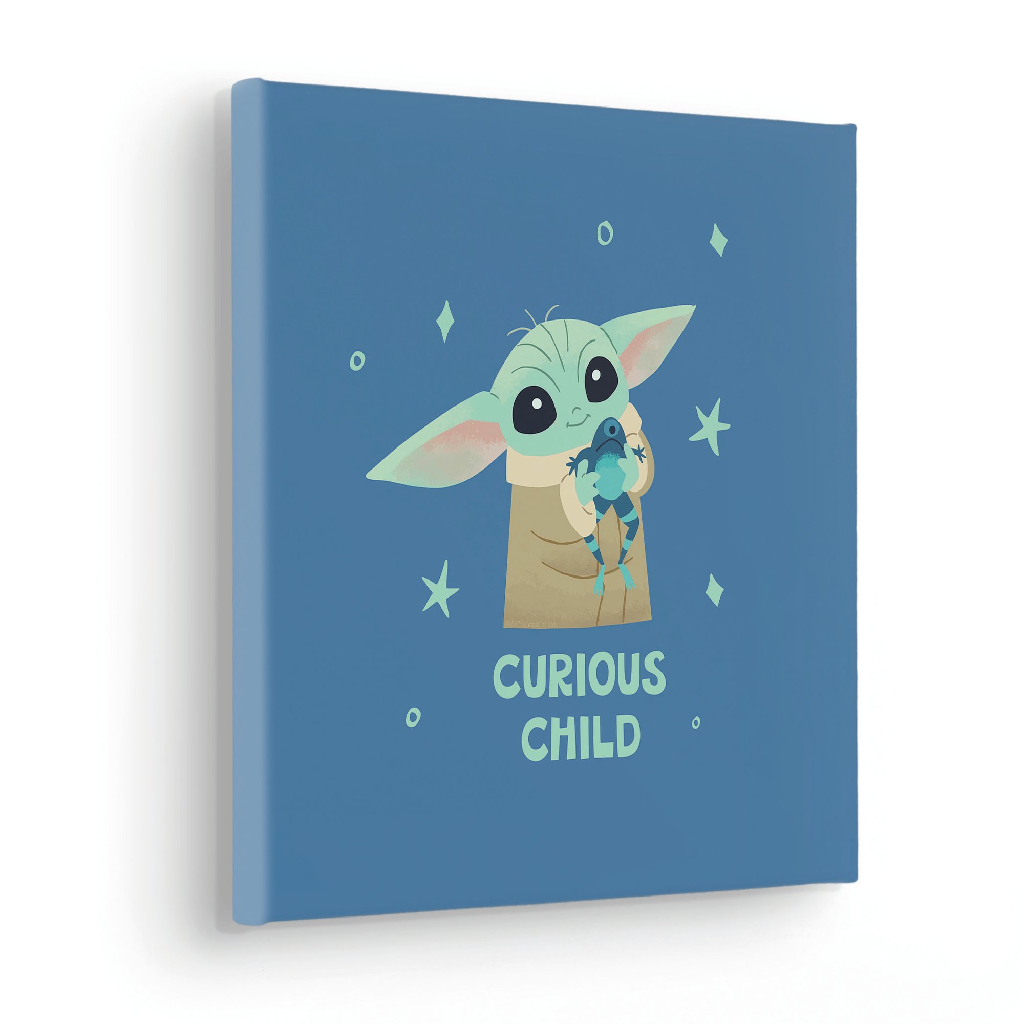 The Mandalorian Little Grogu Curious - Déco Murale Grogu Enfant ...