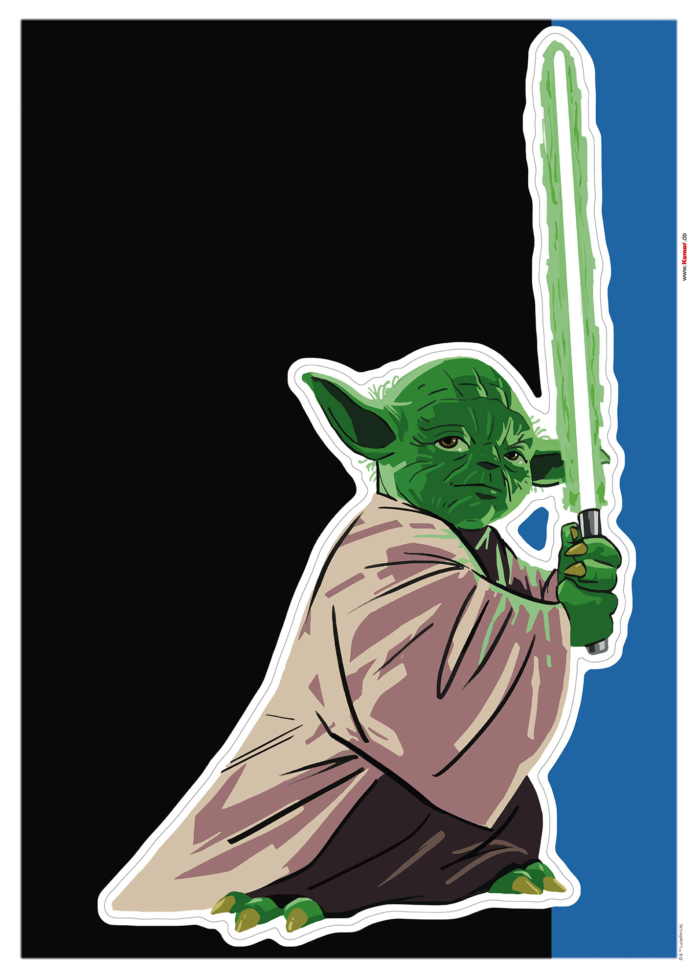 Star Wars Yoda training Session - Sticker Mural Yoda | Photosmurales.fr