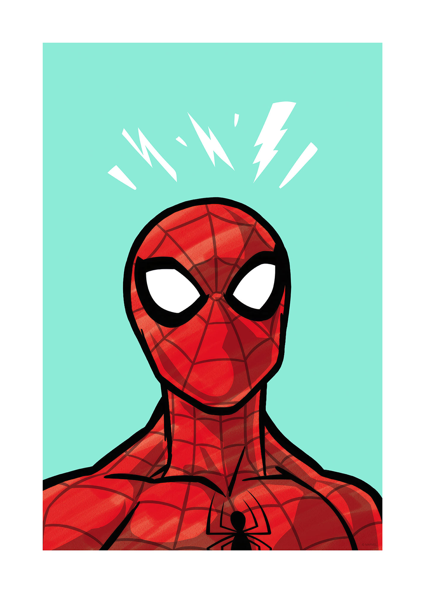 Spider-Man Danger Ahead - Poster Spider-Man Marvel | Photosmurales.fr