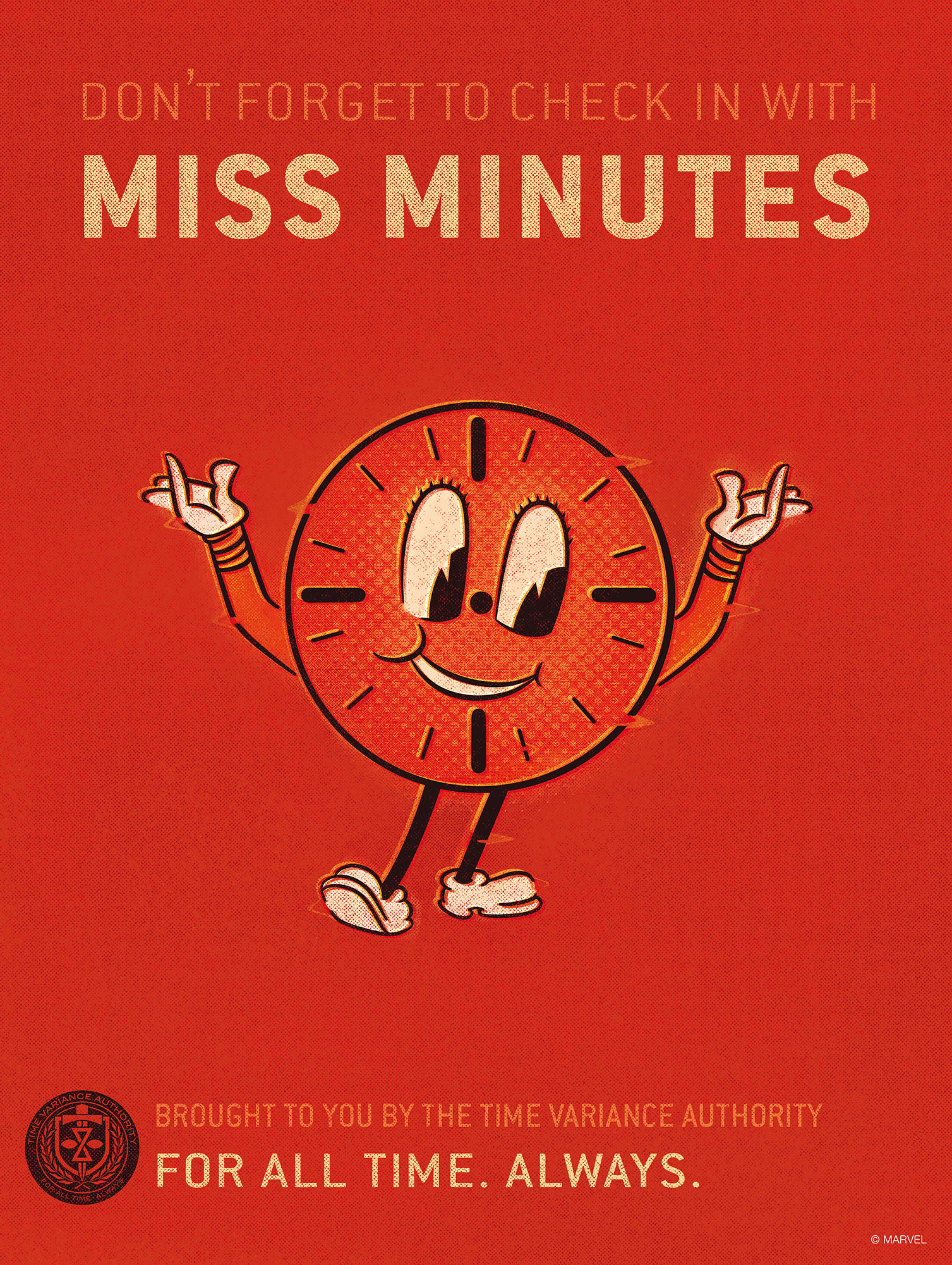 Poster d'art "Loki Miss Minutes 30x40cm" avec/sans cadre à partir de 16 ...